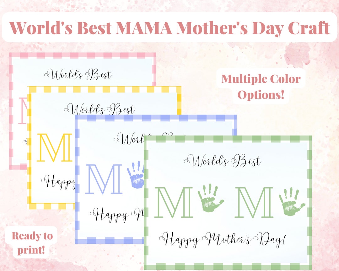 La mejor manualidad con huellas de manos para el día de la madre de la ...