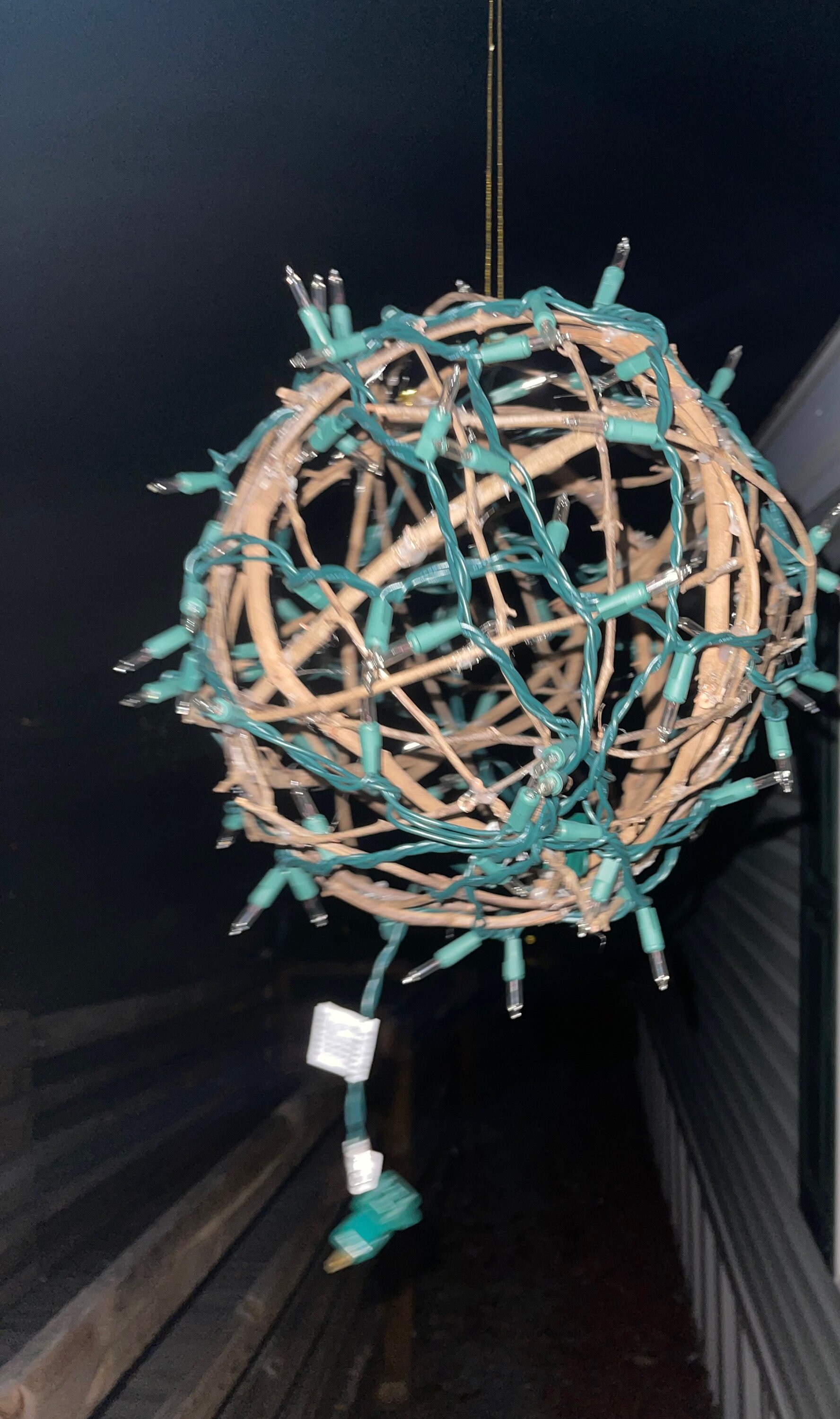 Grapevine Lighted Ball - Etsy