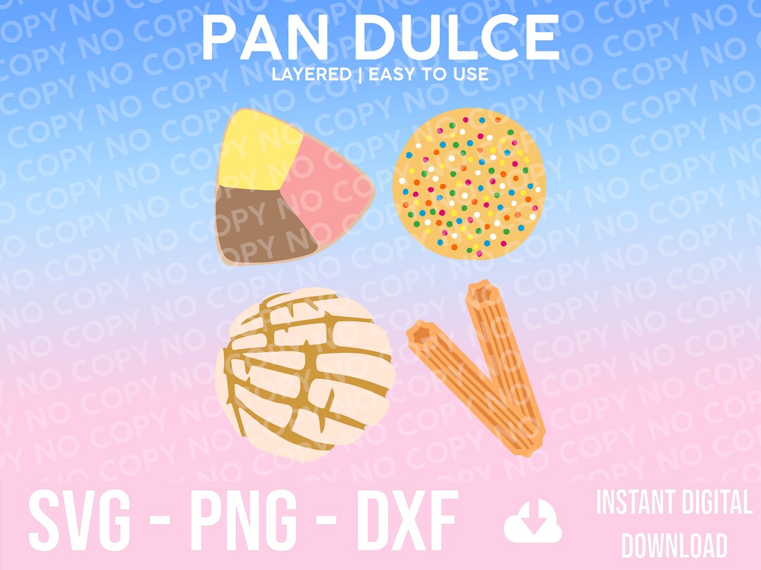 Pan Dulce SVG Bundle Pan Dulce Svgs Concha Svg Mexican - Etsy