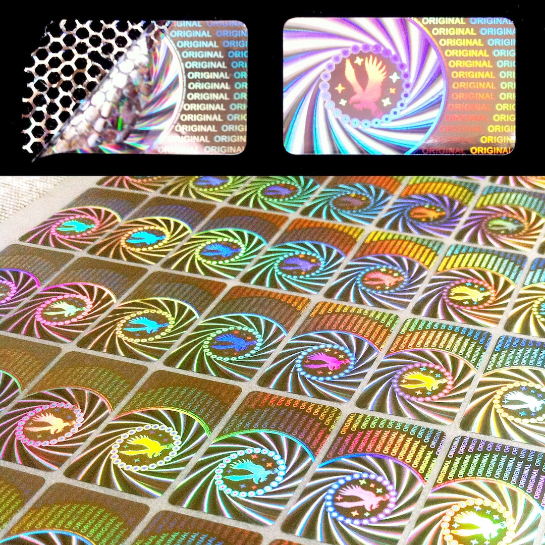 Hologram Seals of Guarantee, Security, Adhesive Labels, Anti-tampering ...