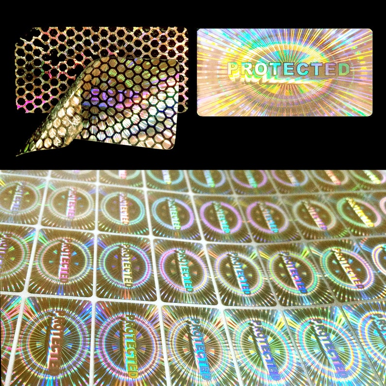 Hologram Seals of Guarantee, Security, Adhesive Labels, Anti-tampering ...