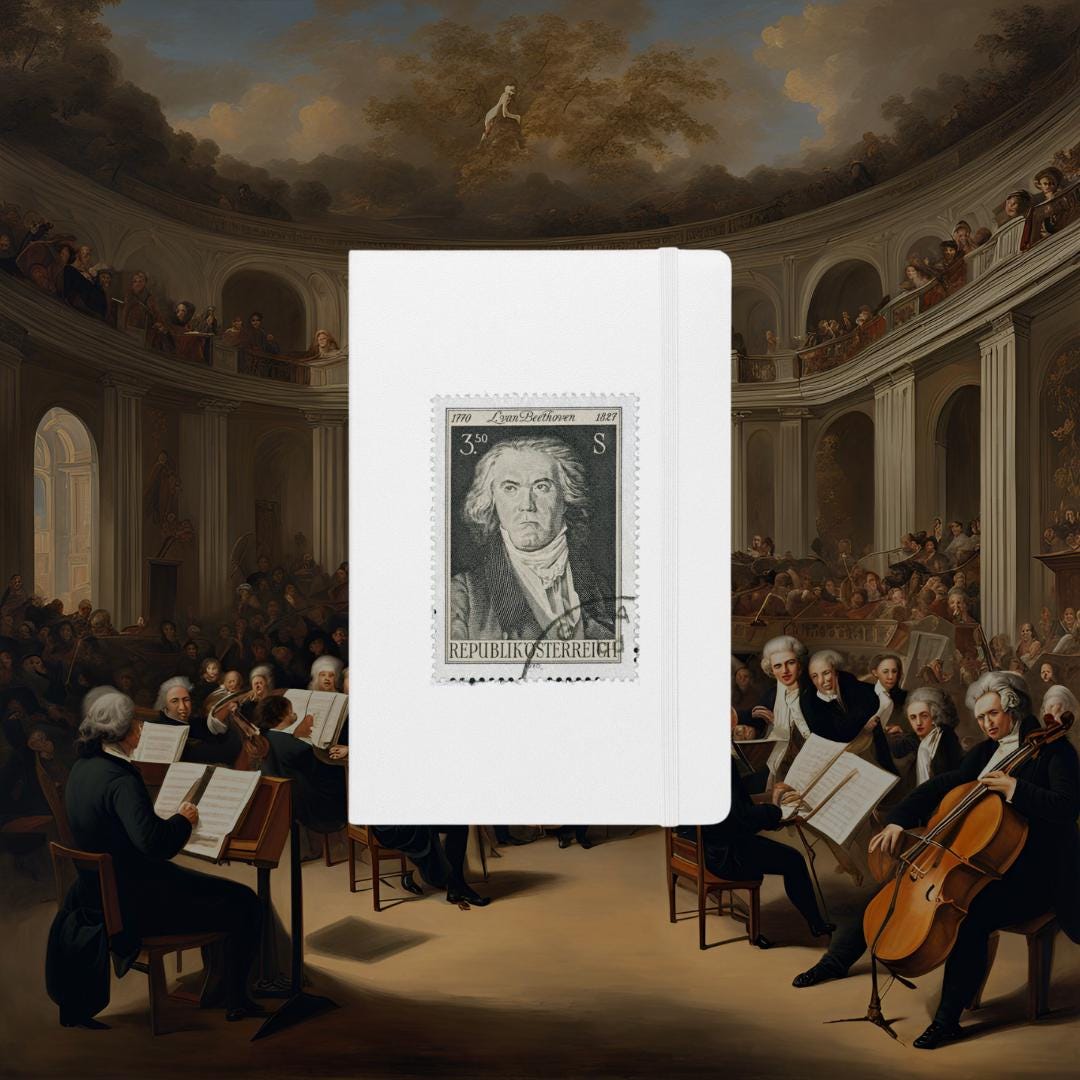 Beethoven Composer Notebook Classical Music Gift for Piano Players and ...
