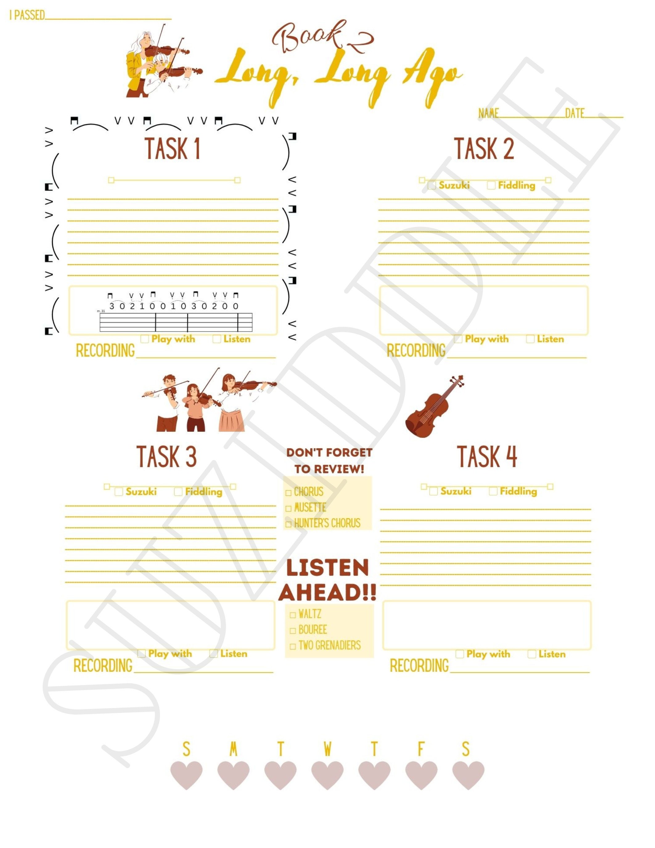 Suziddle Vol. 2: Book 2 Aligned Practice System for Suzuki Violin ...