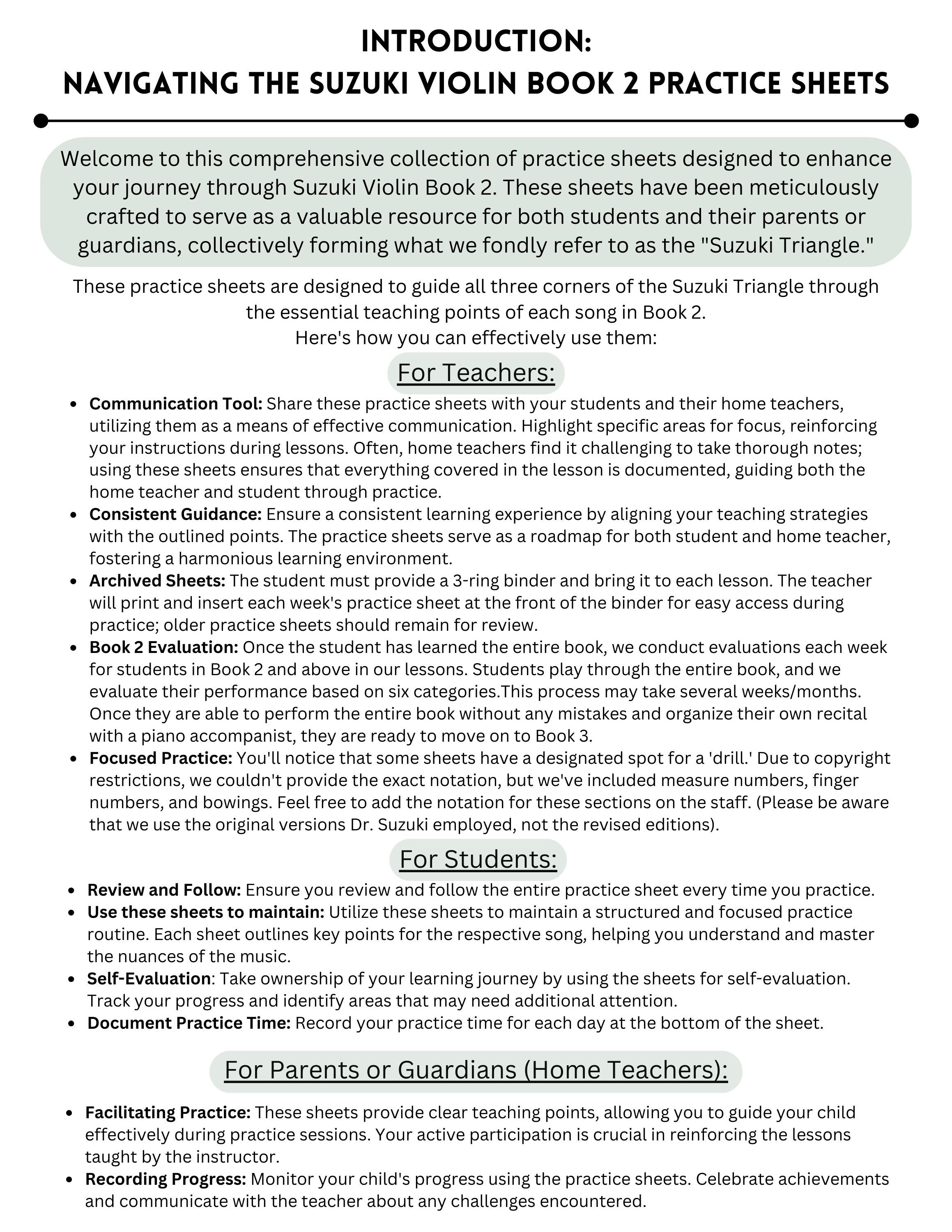 Suziddle Vol. 2: Book 2 Aligned Practice System for Suzuki Violin ...