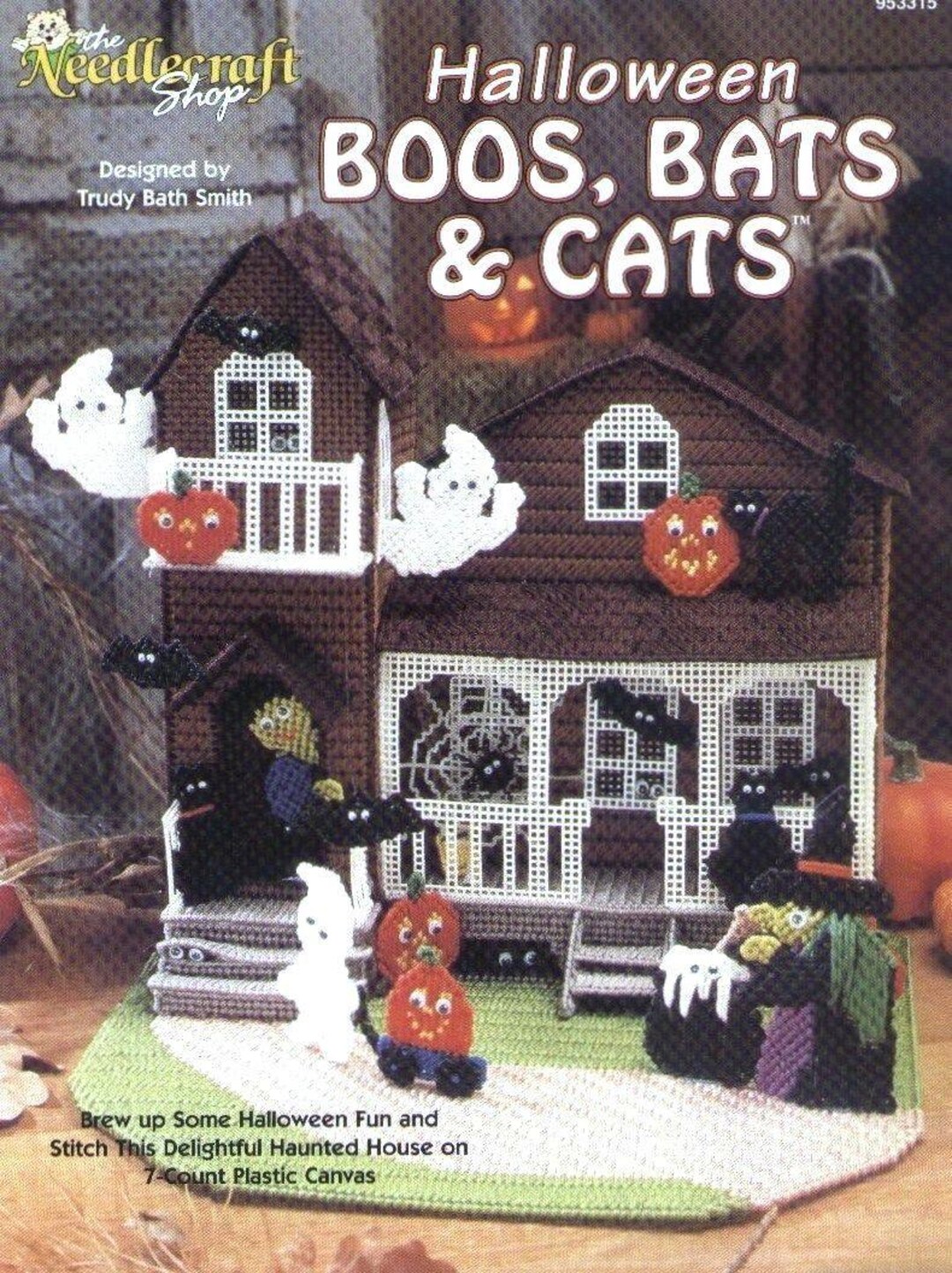 Plastic Canvas Boos, Bats, and Cats - Etsy