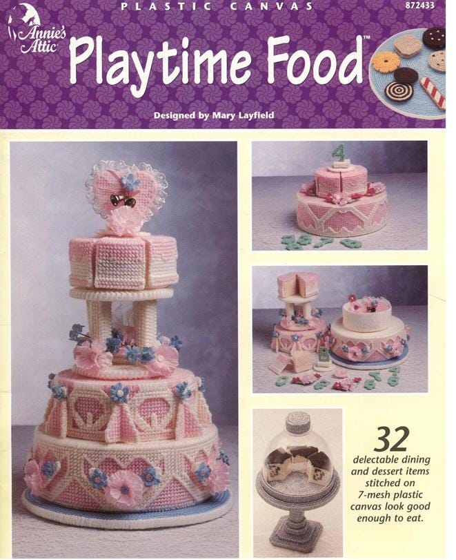 Plastic Canvas Playtime Food Pattern: Dining & Dessert Items - Etsy