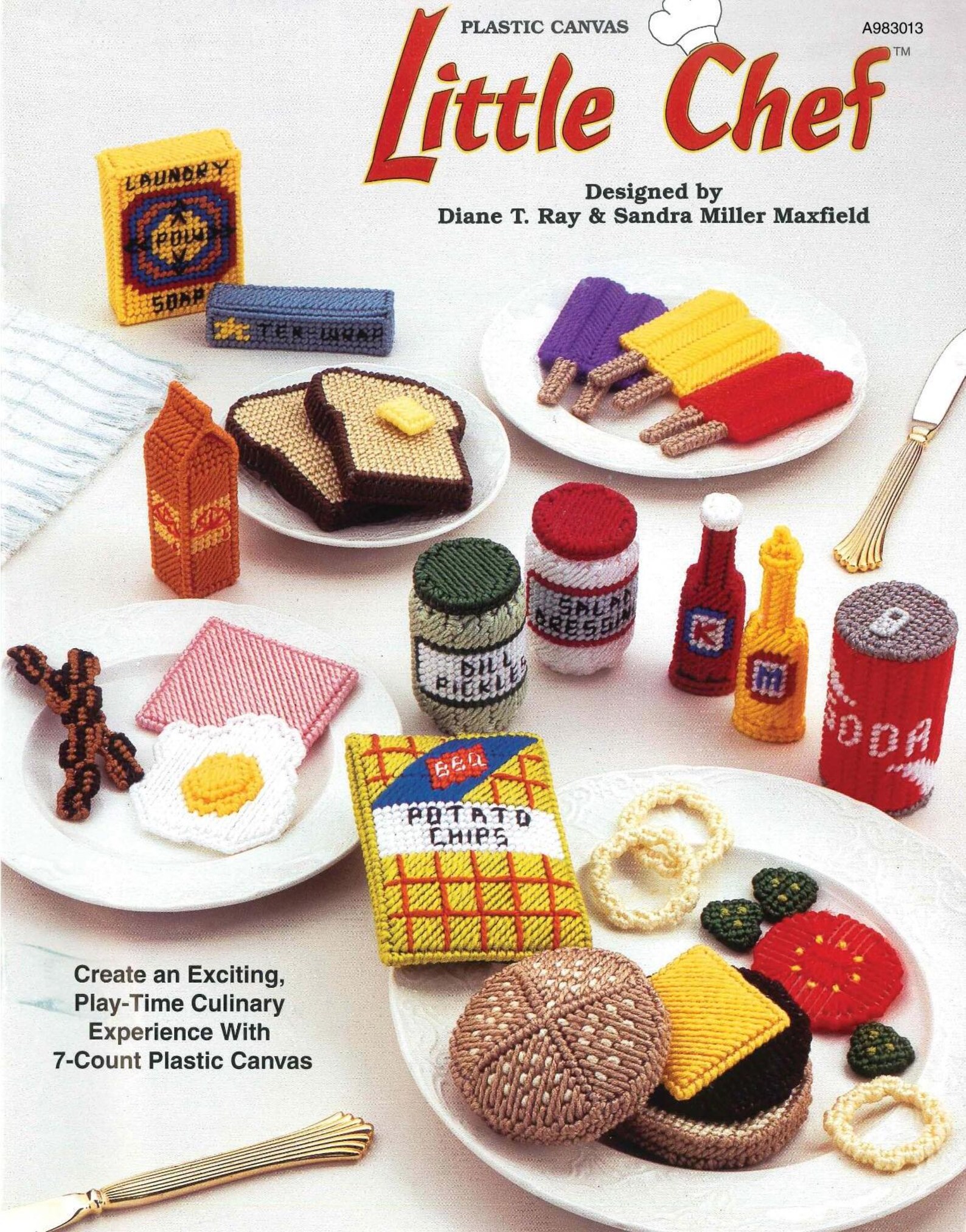 Little Chef Plastic Canvas Pattern: Play Food - Etsy