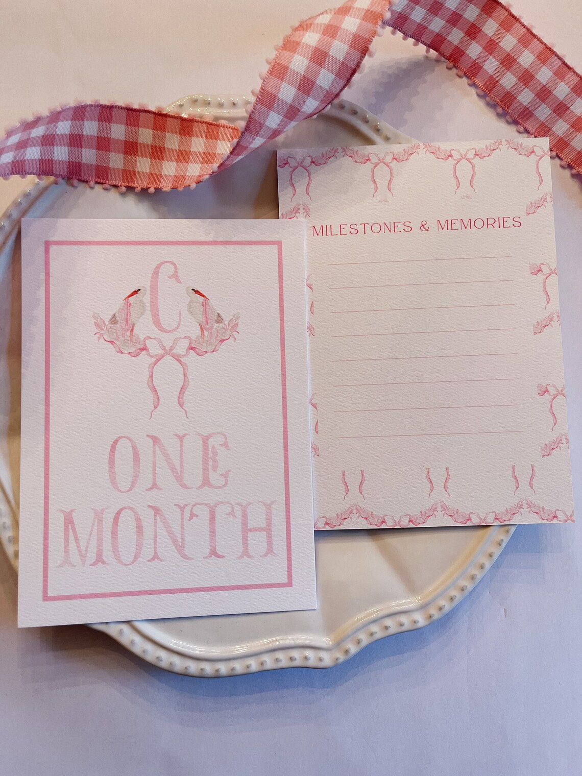 Custom Milestone Cards, Preppy Baby Milestone Cards, Classic Milestone ...