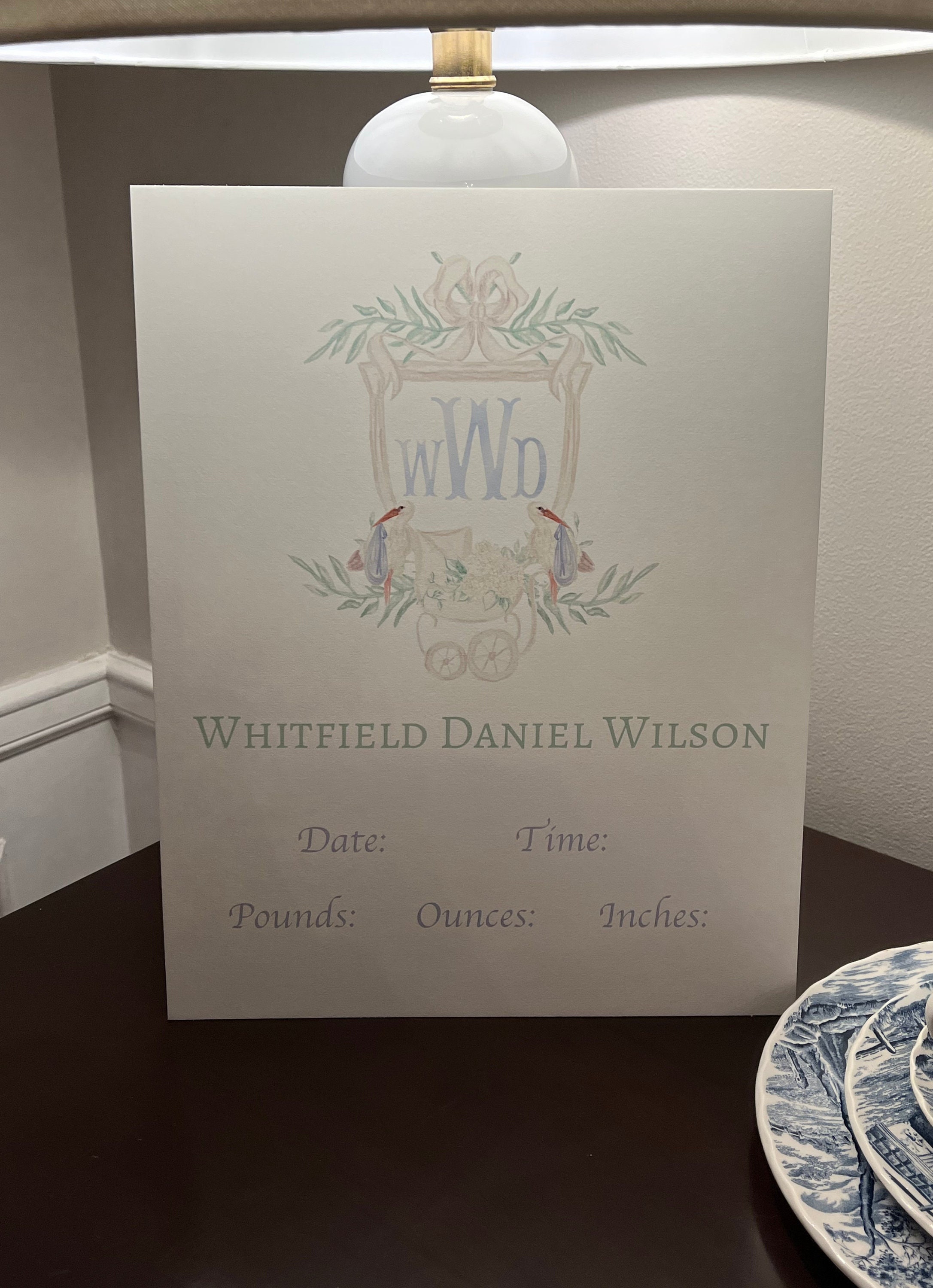 Custom Newborn Baby Sign, Hospital Door Sign, Nursery Sign, Watercolor ...