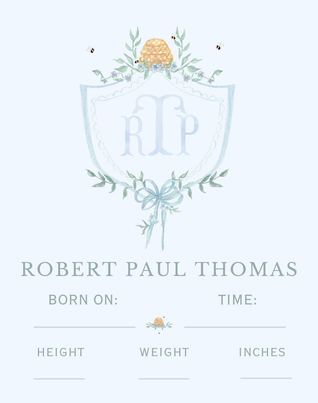 Custom Newborn Baby Sign, Hospital Door Sign, Nursery Sign, Watercolor ...