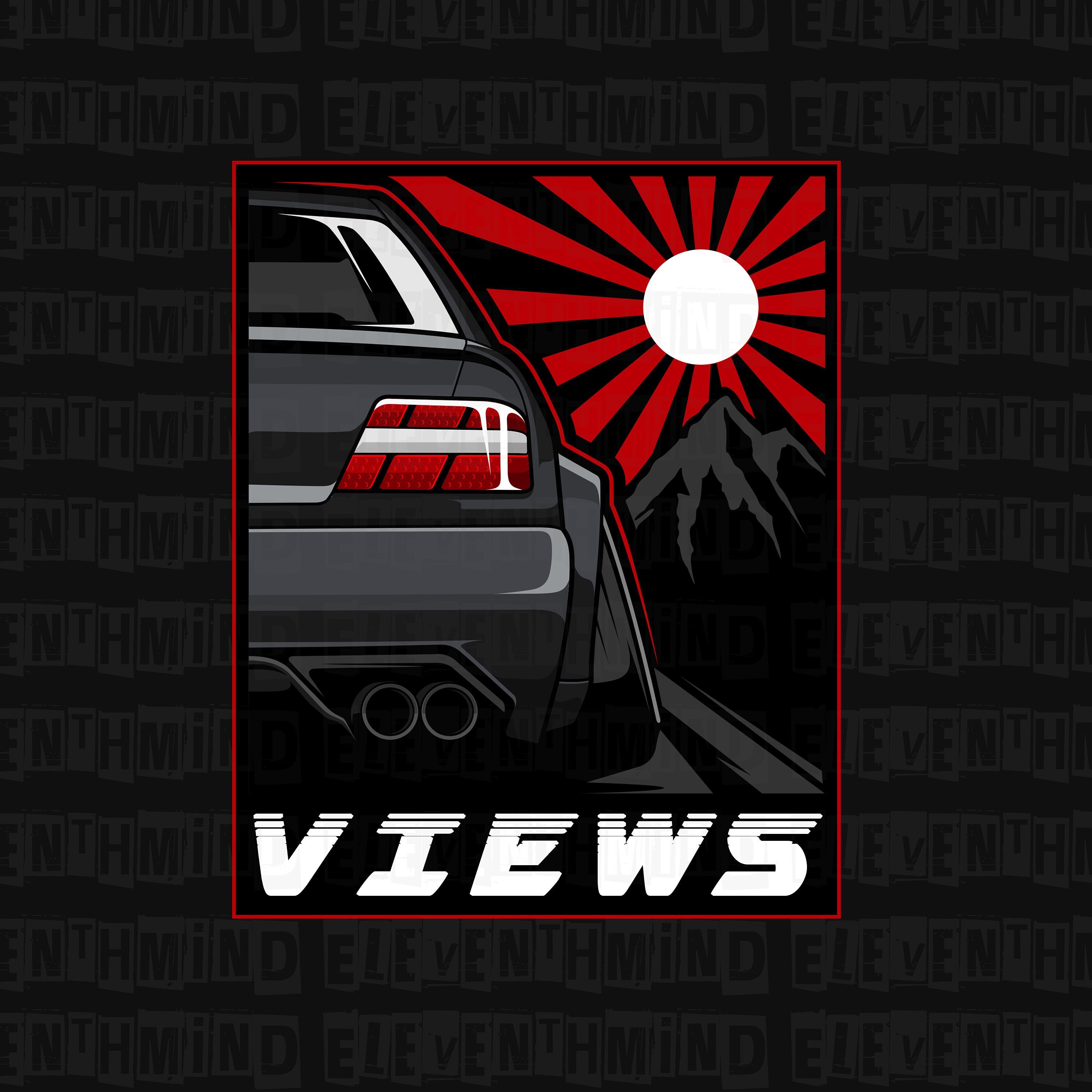 Views | Sports Car Stance Art, JDM Enthusiast Digital Download, PNG ...