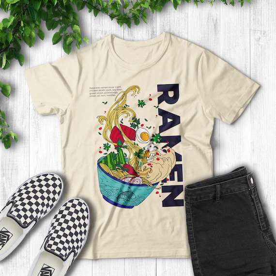 Vintage Style Ramen T-shirt Graphic Tees - Etsy