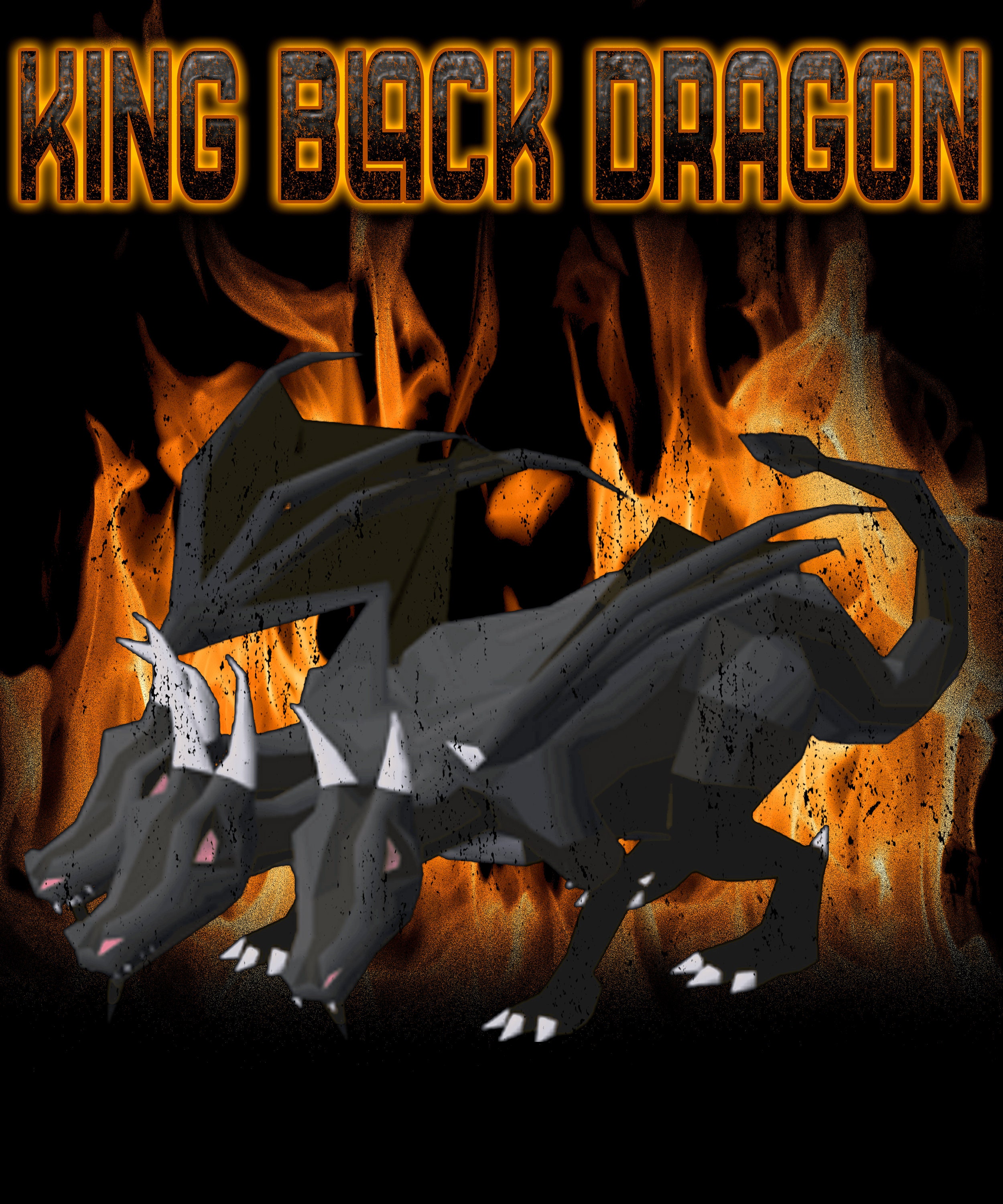 Vintage King Black Dragon OSRS KBD Shirt - Etsy