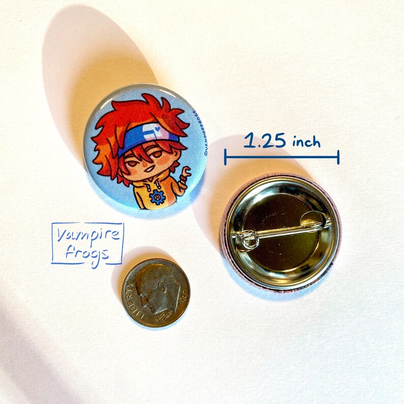 Sk8 the Infinity 1.25 Inch Pinback Buttons / Reki Langa Cherry Joe ...