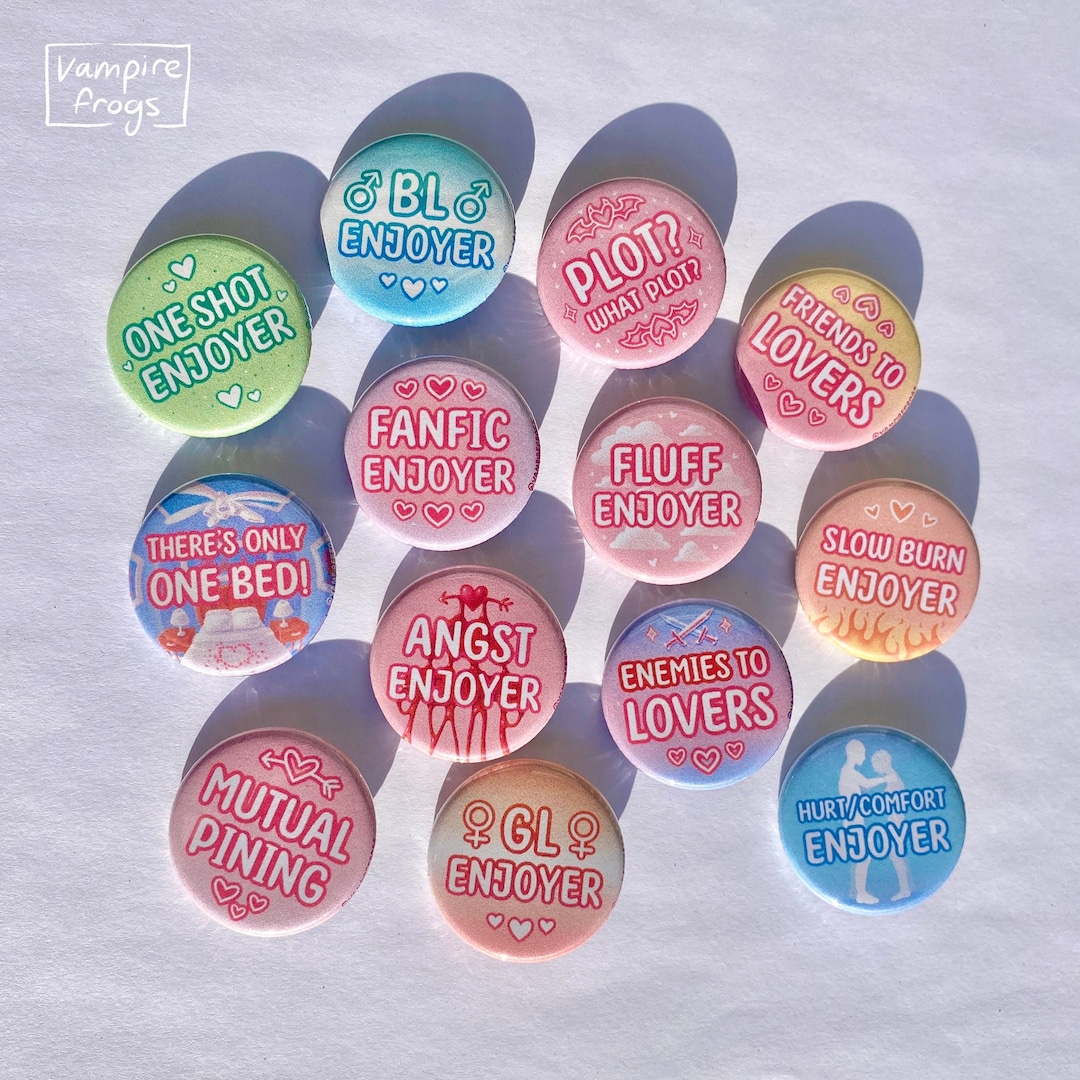 Fanfiction 1.25 Inch Pinback Button / Tiktok Twitter Meme Pin / Ao3 ...