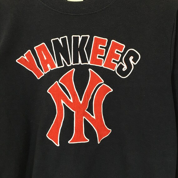 Rare! Vintage New York Yankees Big Logo Spellout Embr… - Gem