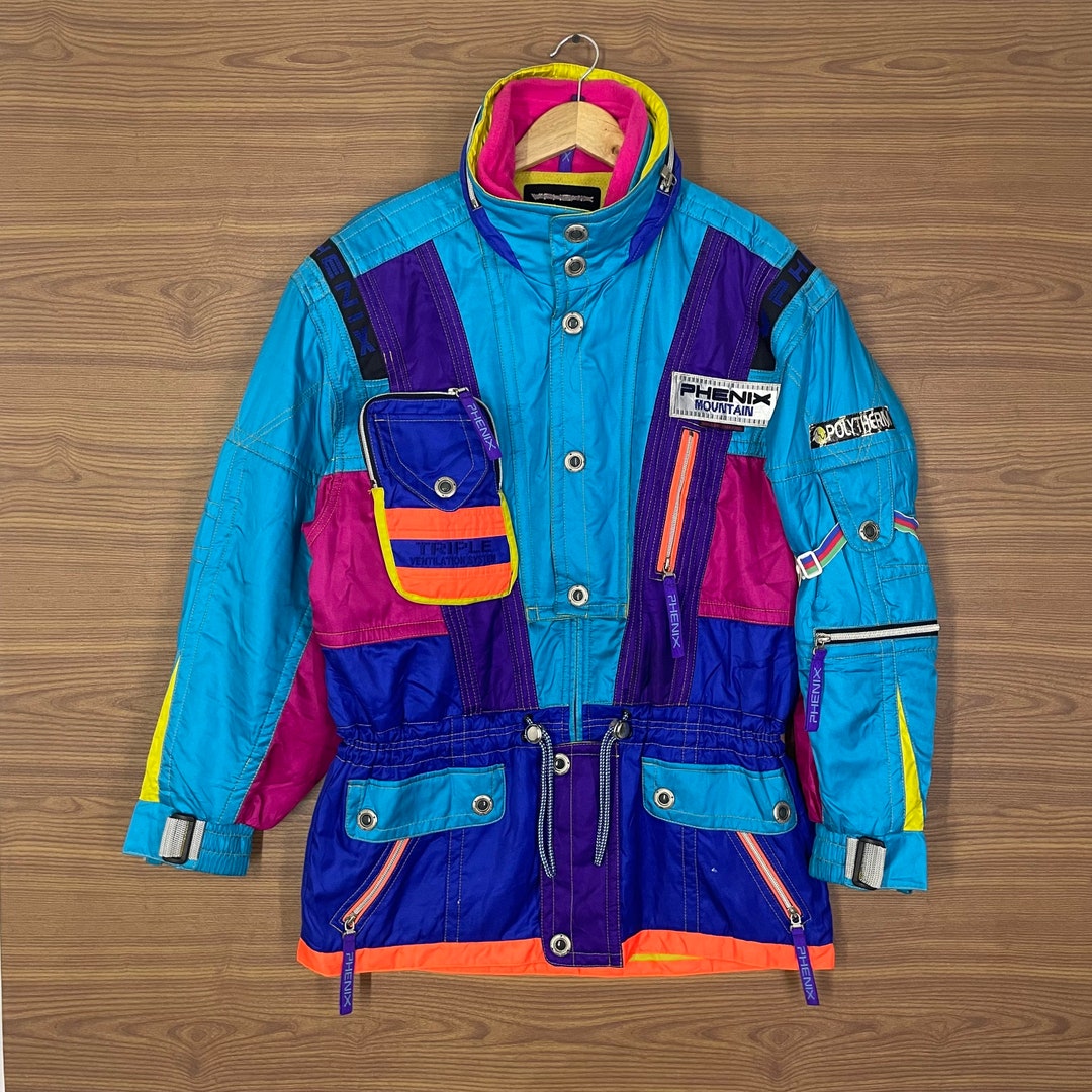 Rare Vintage Phenix Ski Wear Nice Colour Jacket 1990s Multi Phenix ...
