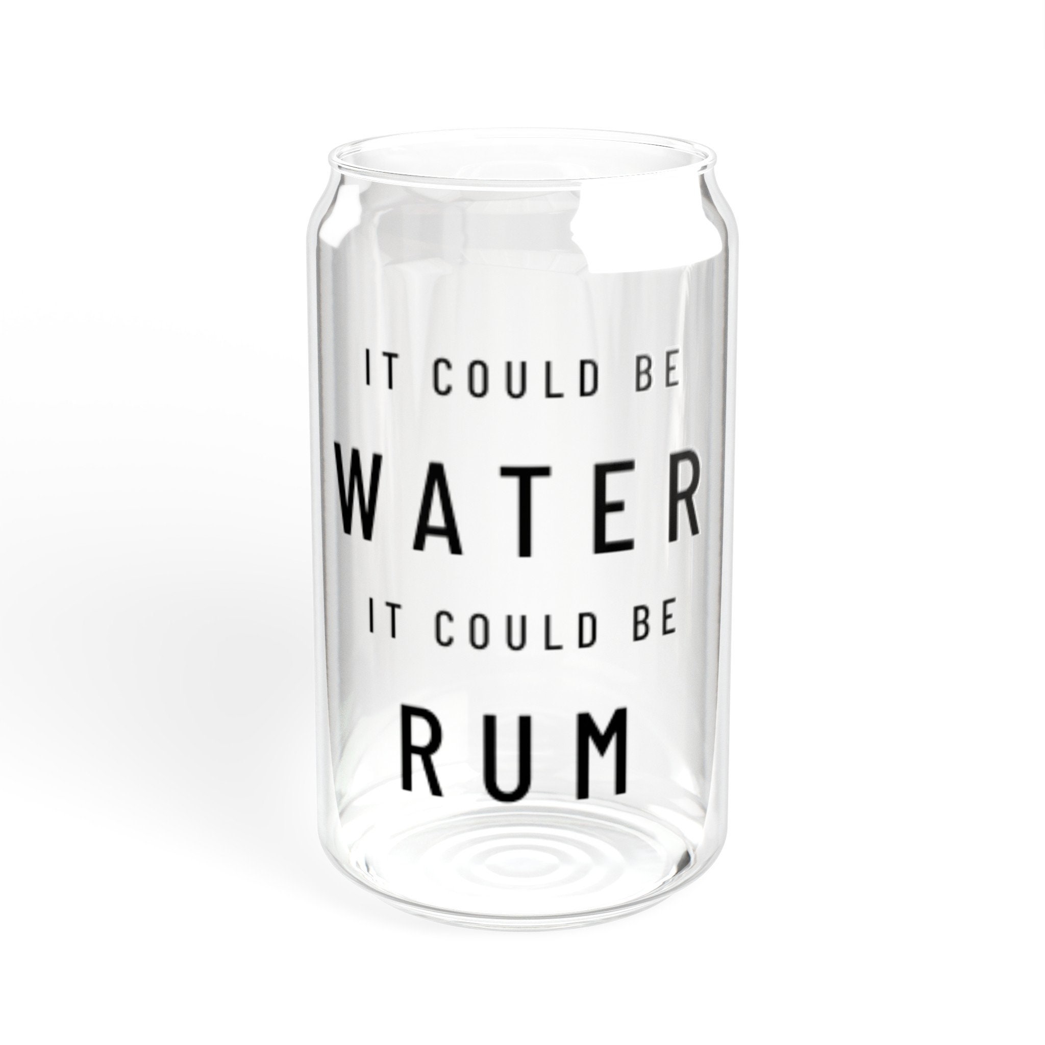 Water or Rum, Caribbean Sayings Glass Tumbler, Fete Essential ...