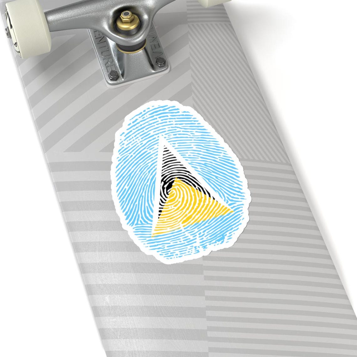 St. Lucia Fingerprint Sticker, Soca Lover Sticker, Fete Sticker ...