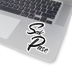 Caribbean Sayings Sticker, "sak Pase", Kiss-cut Laptop or Notebook ...