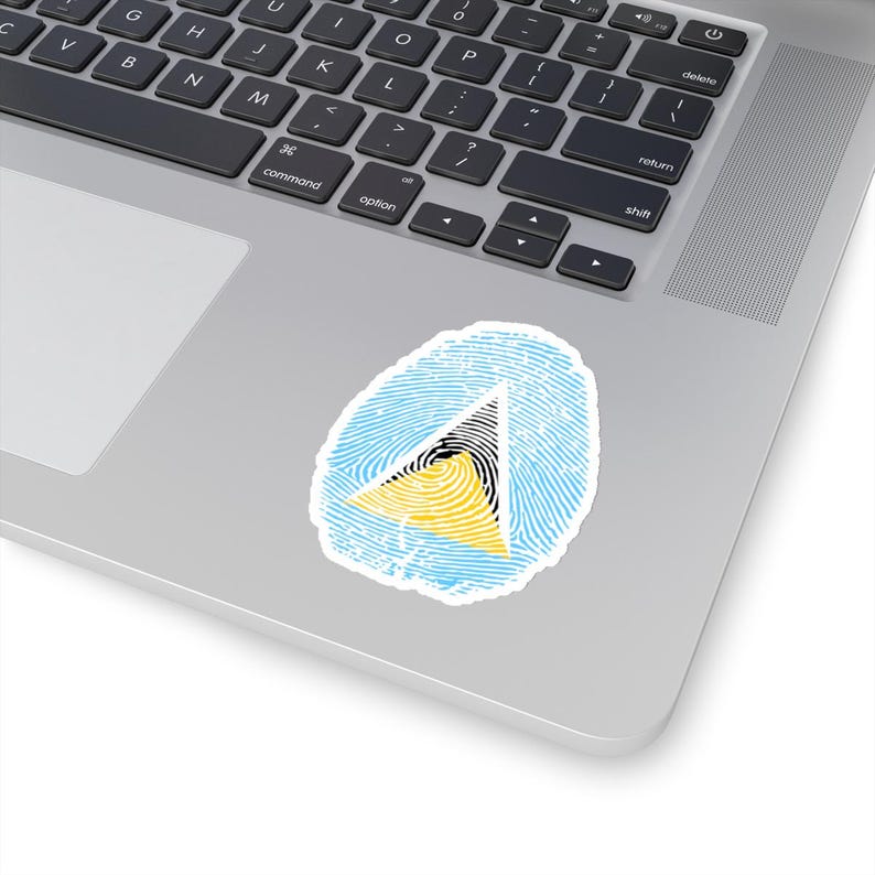 St. Lucia Fingerprint Sticker, Soca Lover Sticker, Fete Sticker ...