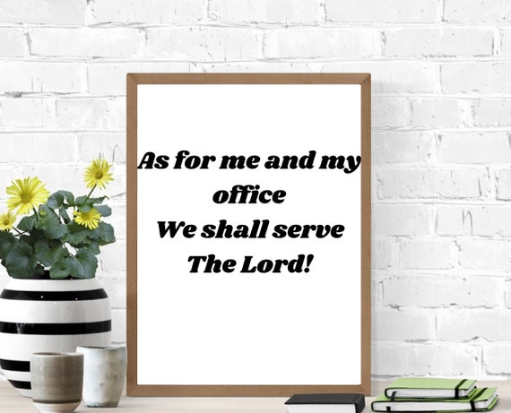 Office Wall Art Wall Decor Office Decor Bible Print | Etsy