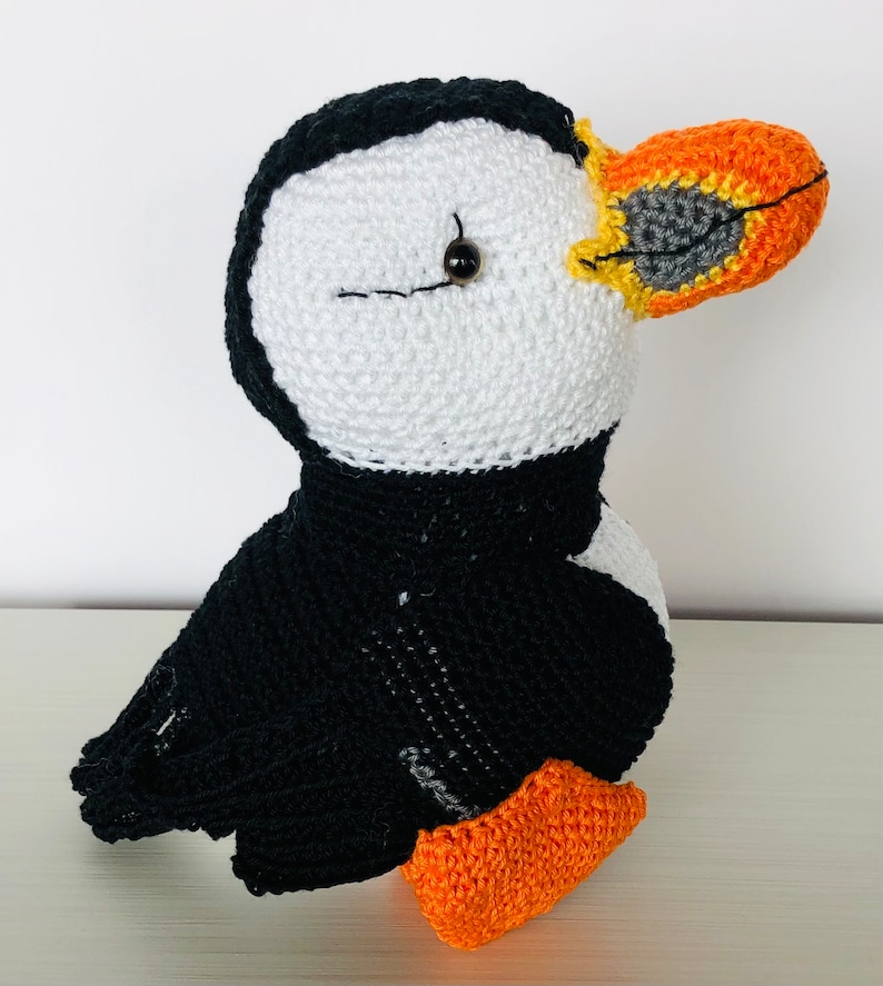 Stuffed Puffin Plushie Toy Amigurumi - Etsy