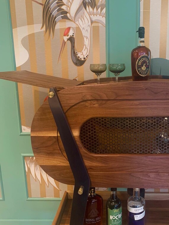 Contemporary Mid Century Modern Bar Console - Etsy