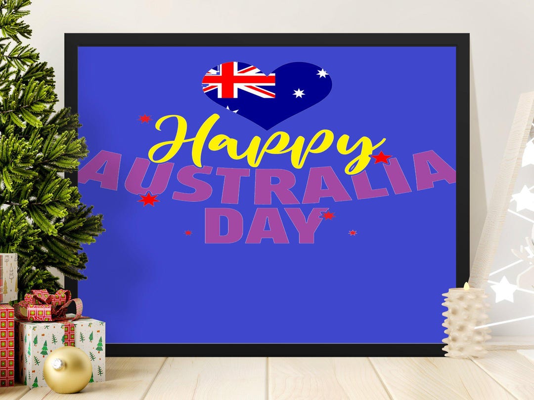 Australia Day Wall Art Digital Download, Happy Australia Day Printable ...