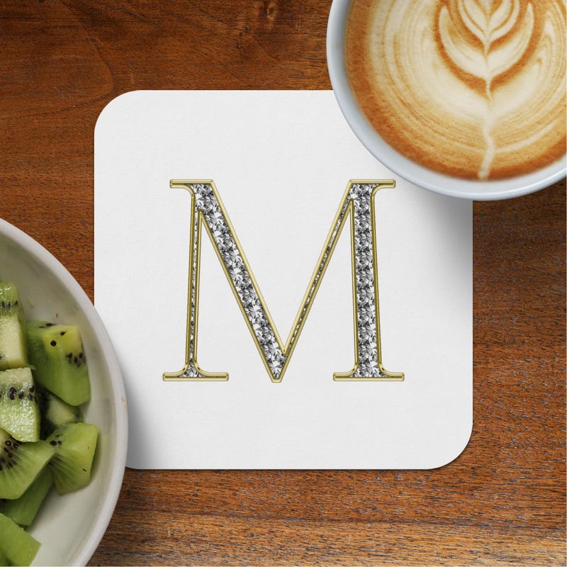 Letter Coaster - Etsy