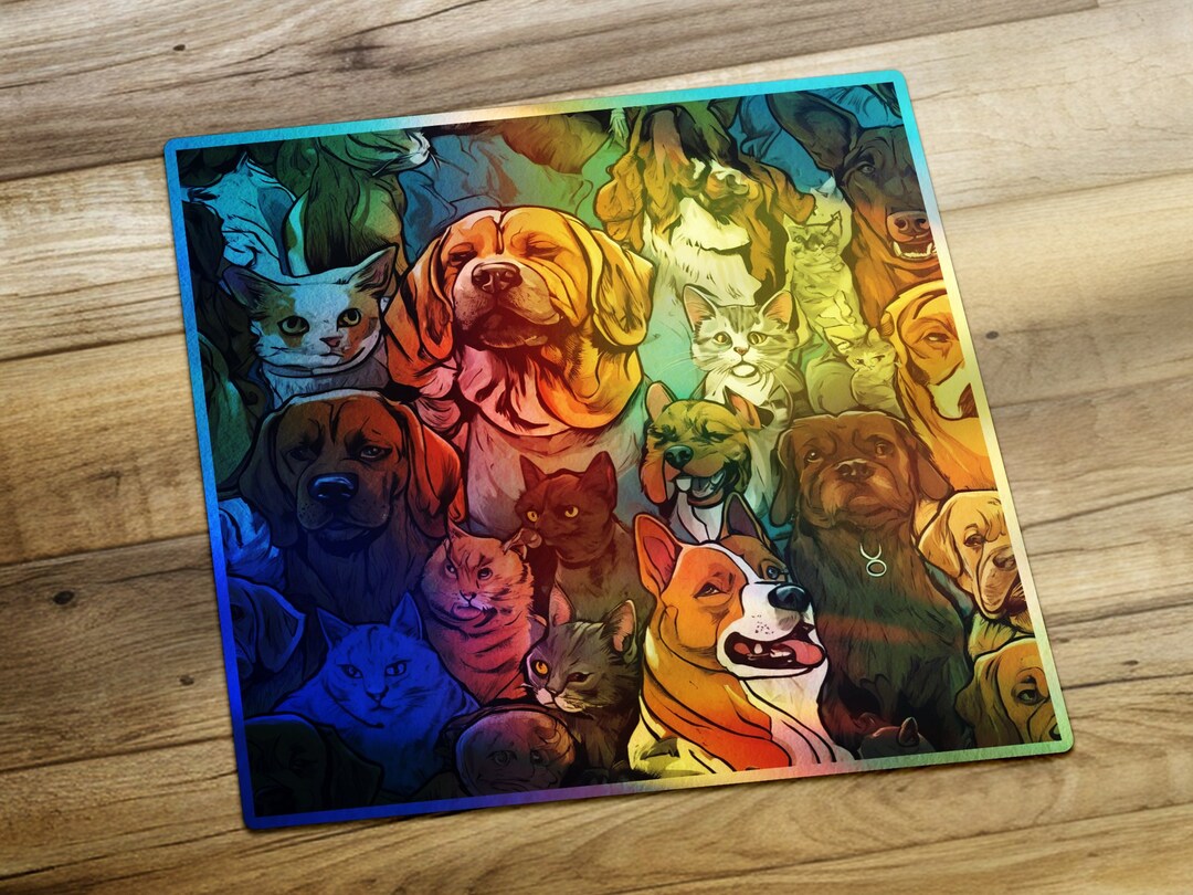 Cute Dog and Cat Sticker Pack, Illustrated Animal Art Stickers, Pet ...