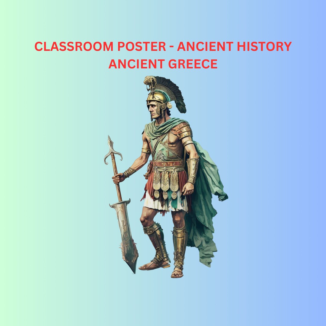 Classroom Poster Ancient History Ancient Greece 36 Inches Wide by 36 ...