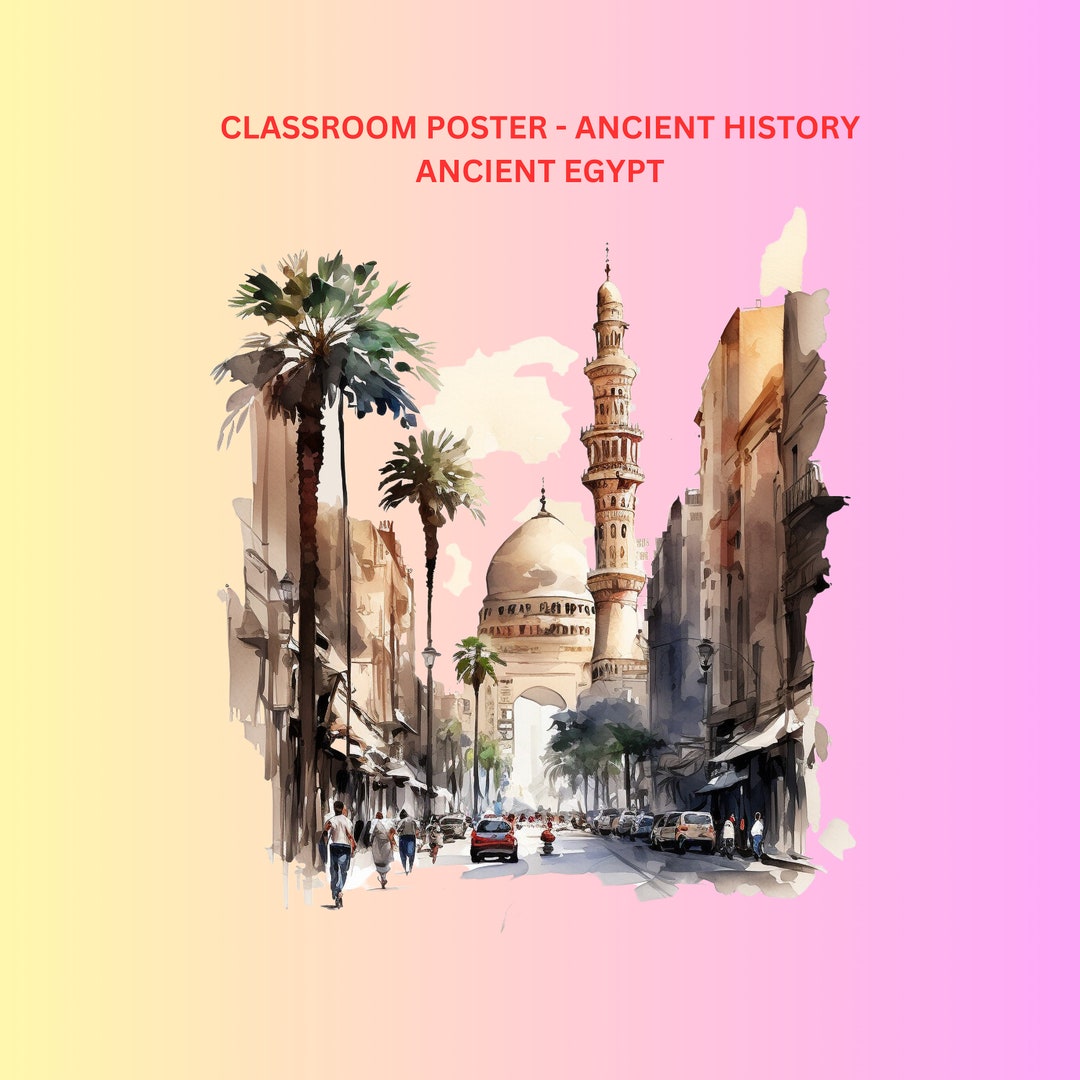 Classroom Poster - Ancient History - Ancient Egypt - 48 Inches Wide by ...