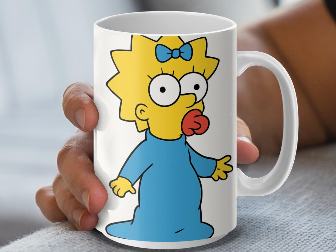 Simpsons Maggie Mug Design, 11 and 15 Oz, Digital Download, AI ...