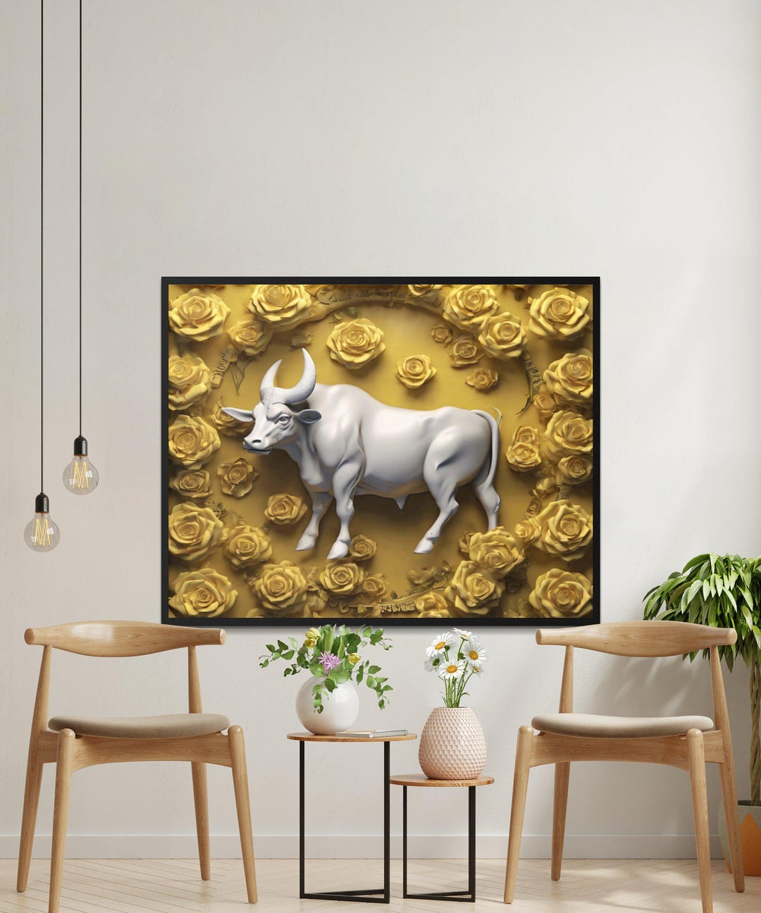 Digital Download 3D Taurus Wall Art, Instant 3D Taurus the Bull Digital ...