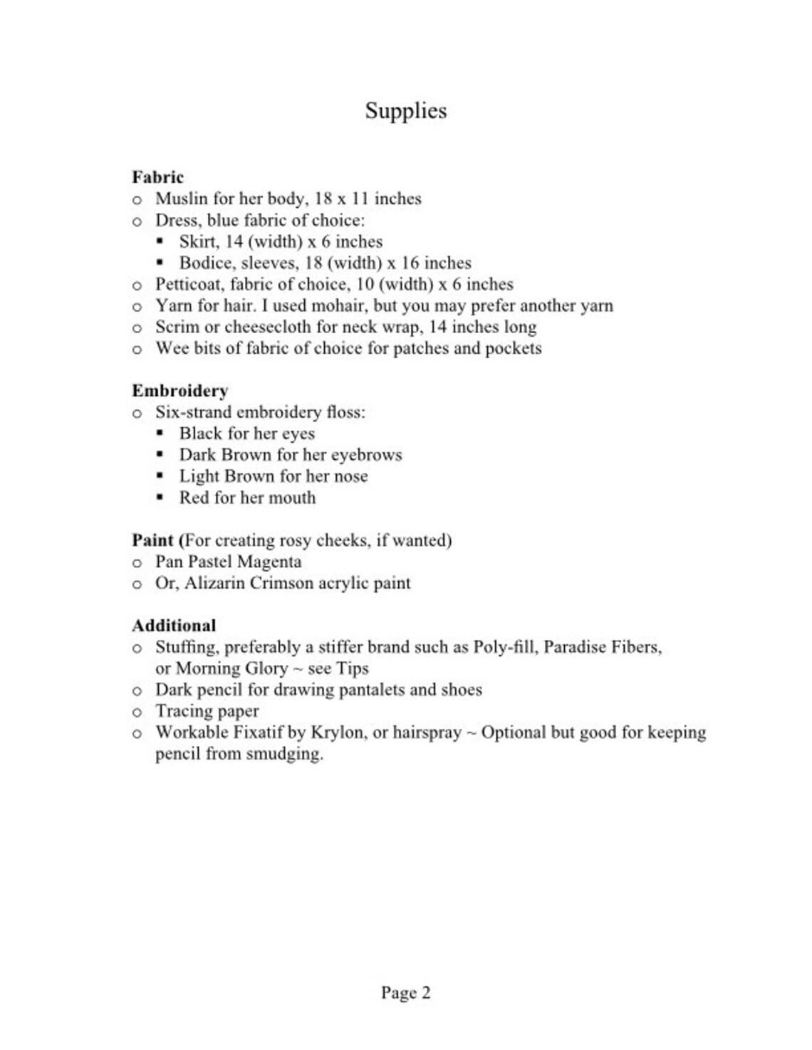 DIGITAL Pattern Dolly Blue A 10-inch Primitive Cloth Doll - Etsy