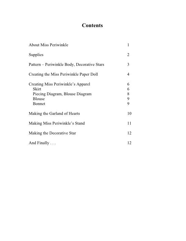 DIGITAL Miss Periwinkle, a 10-inch Paper Doll Dummy Board by Christine ...