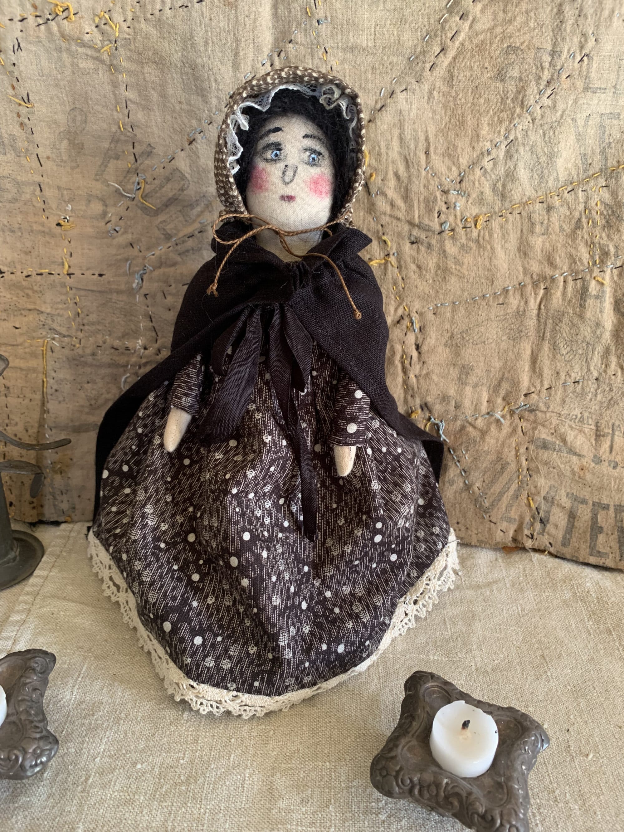 DIGITAL Pattern, Primitive Cloth Doll - Hilda Dibble, by Moss Hill ...