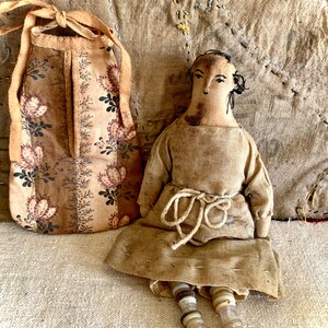 DIGITAL Pattern, Primitive Pioneer Button Doll, 8 Inches, by Moss Hill ...