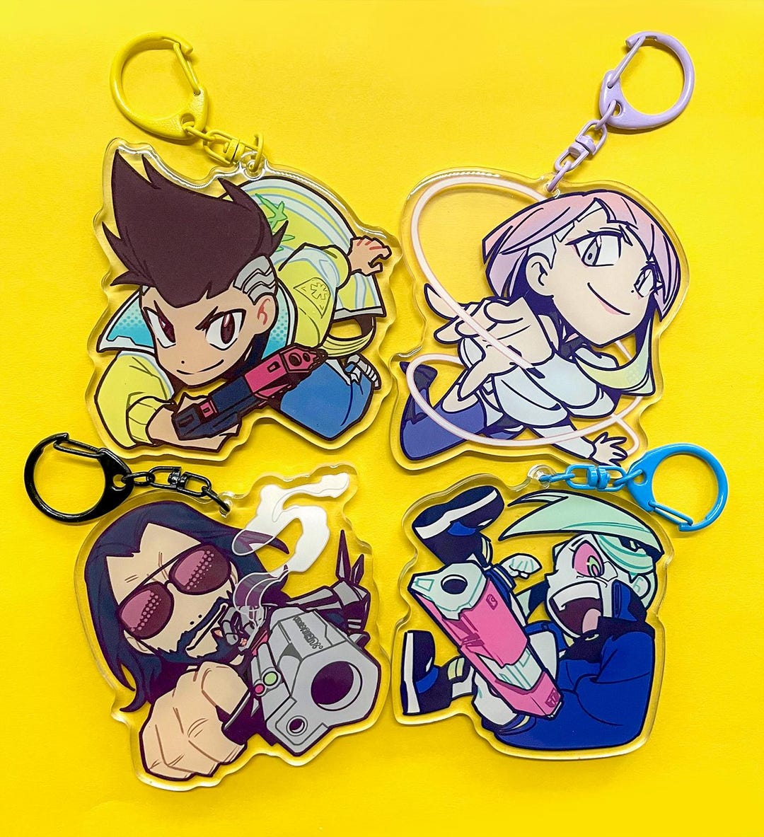 Cyberpunk 3" Acrylic Keychains - Etsy