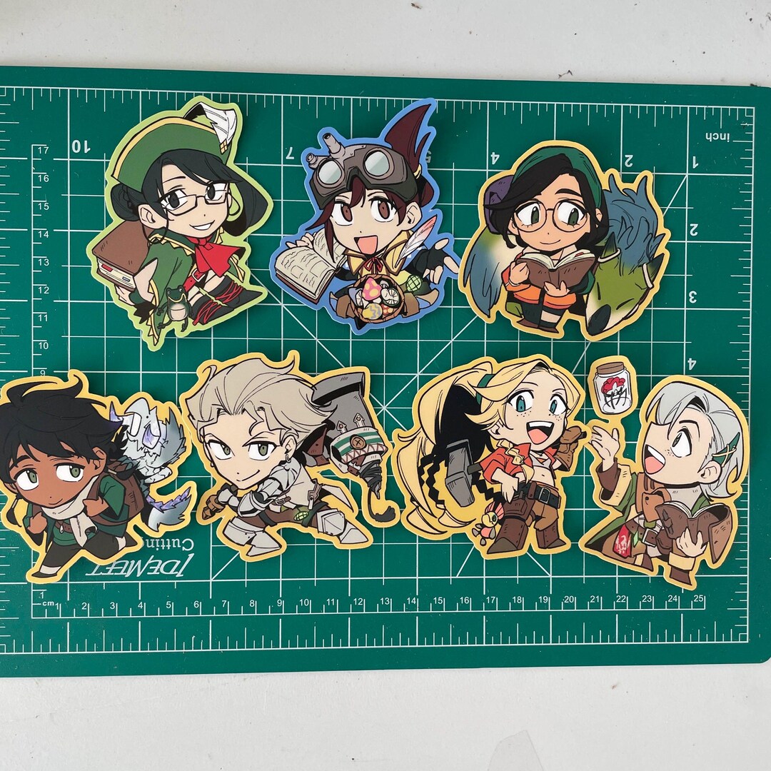 Monster Hunter 3" Vinyl Stickers - Etsy