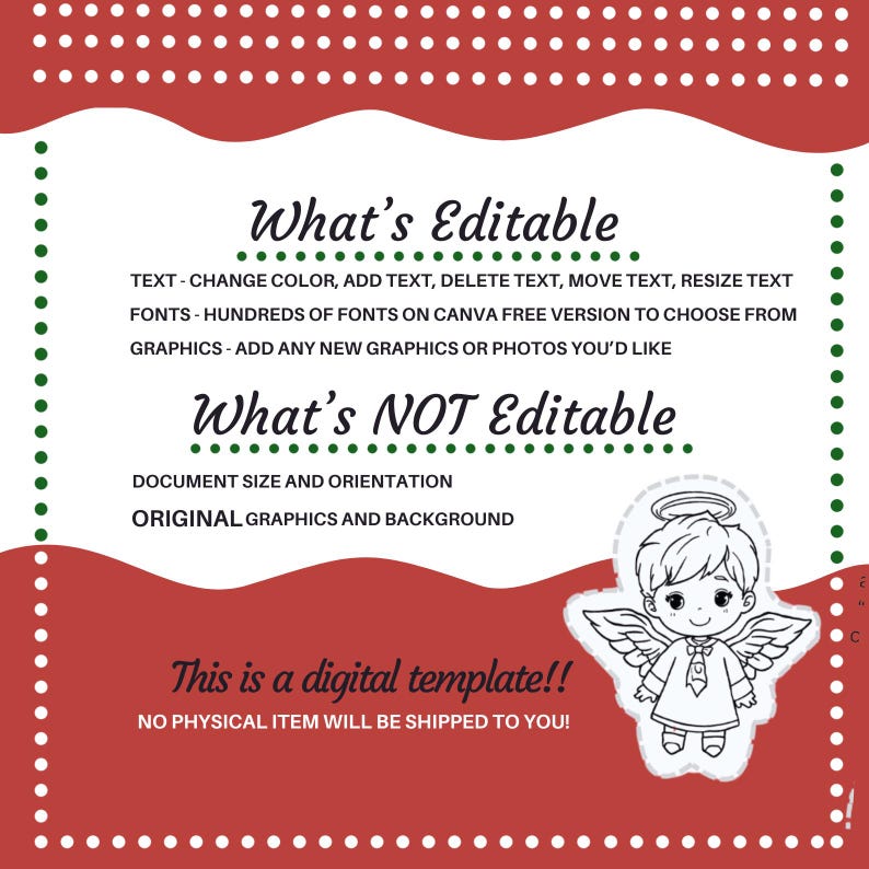 Nativity Printable | Christian Christmas Craft Activity (canva Template ...