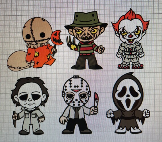 Baby Horror Character SVG With Customizable Layers - Etsy