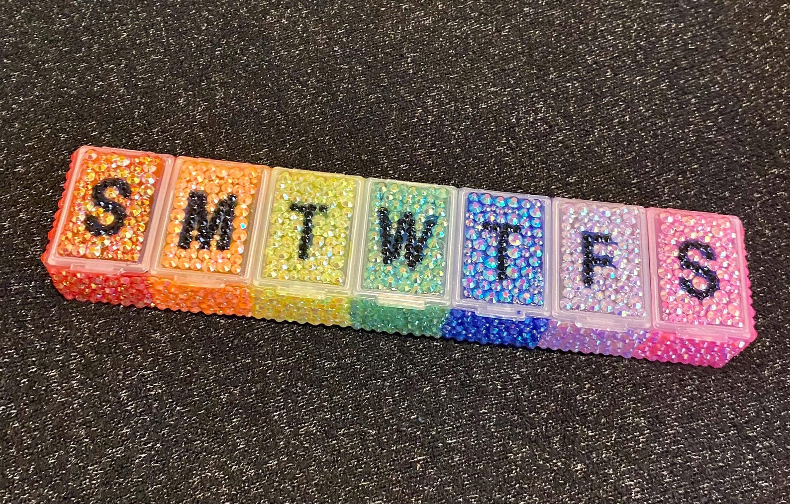 Blinged Pill Organizer - Etsy