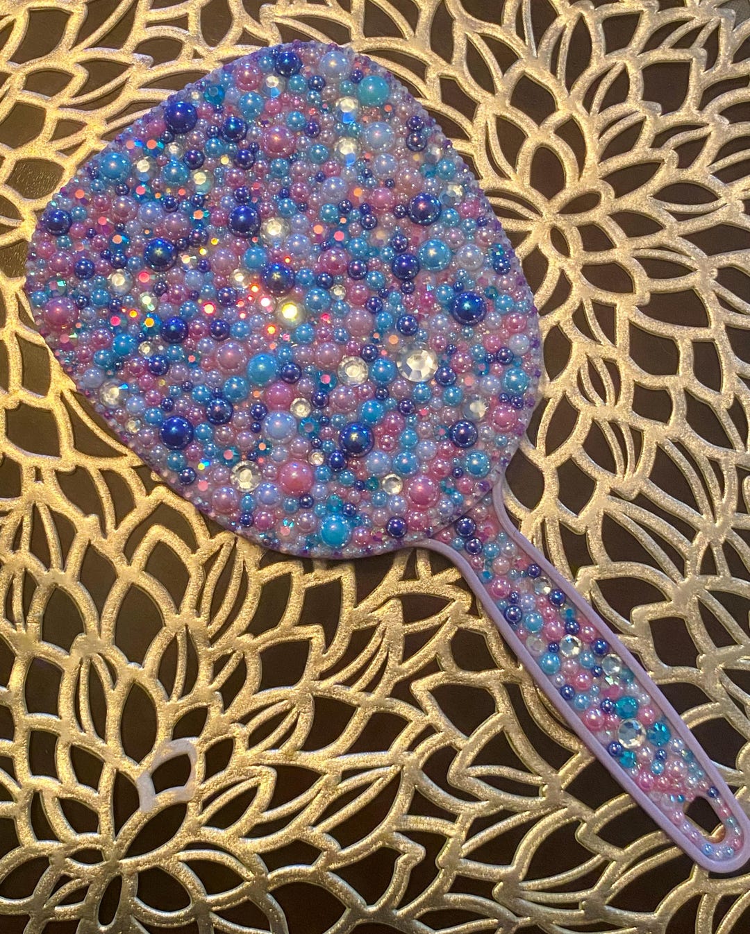 Bedazzled Medium Hand Mirror - Etsy