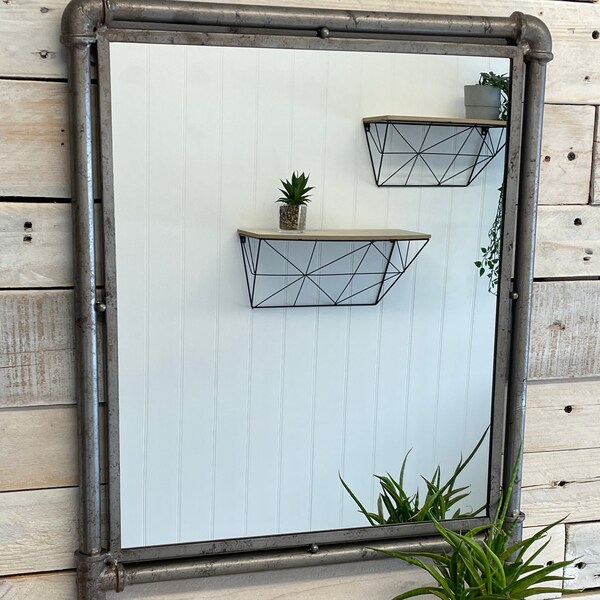 Industrial Mirror - Etsy