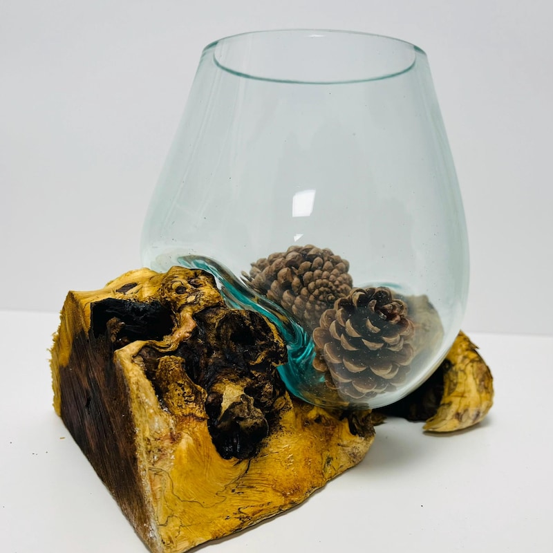 Teak Root and Glass - Etsy UK