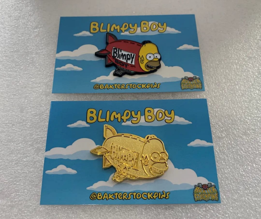 Blimpy Boy Enamel Pin - Etsy
