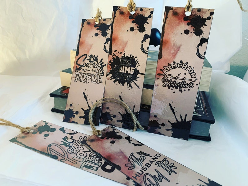 True Crime Bookmarks Handmade Bookmarks Bookmark Set True - Etsy