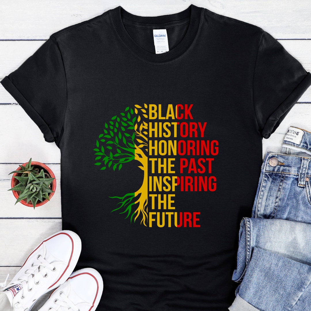 Black History Honoring the Past Inspiring the Future T-shirt, Trendy ...